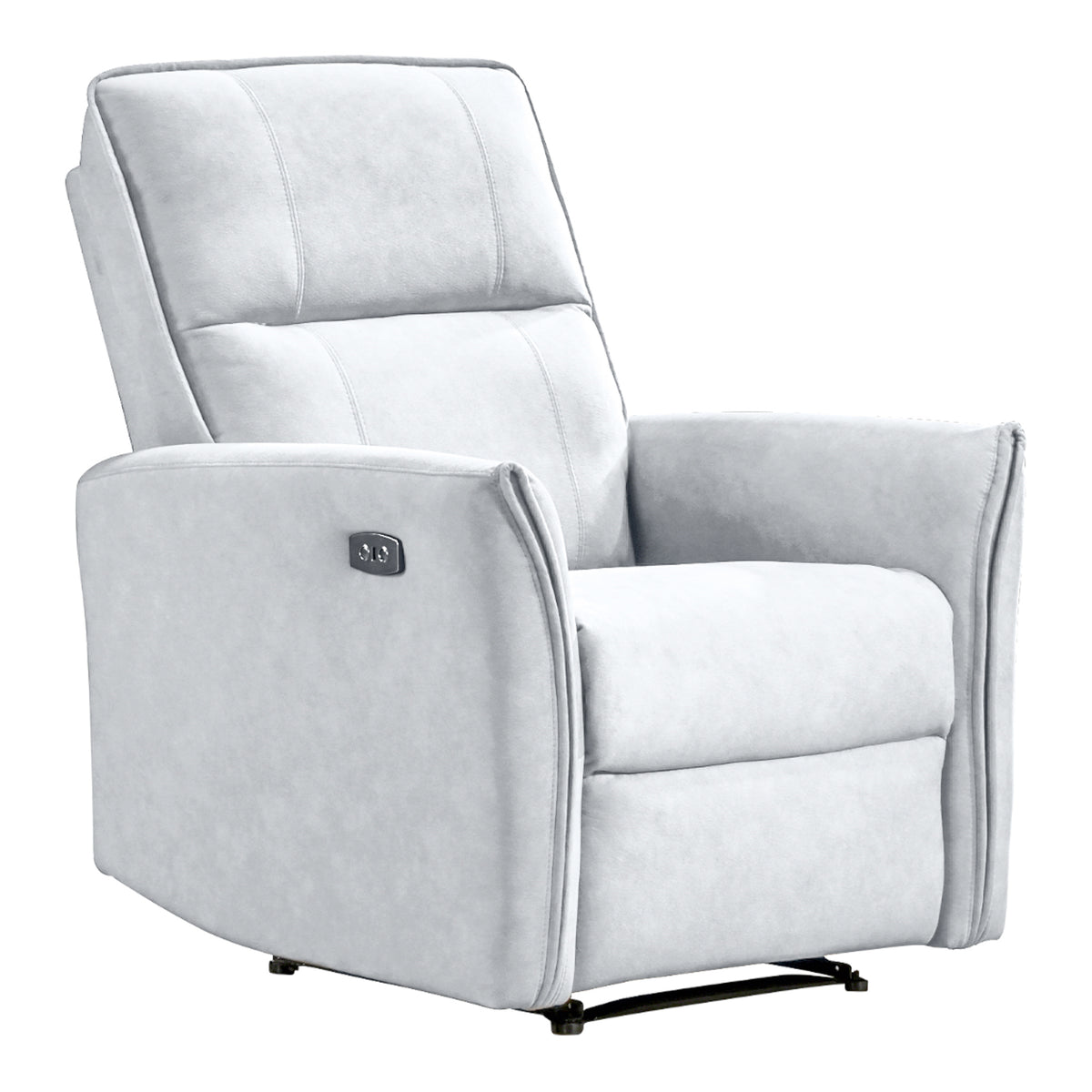 Asheville Grey Suede Recliner Chair | Ashcroft Furniture ...