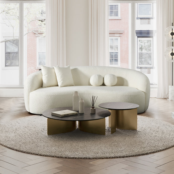 Drake Japandi Style Curvy Ivory Boucle Sofa | Ashcroft Furniture | — ashcroftfurniture.com