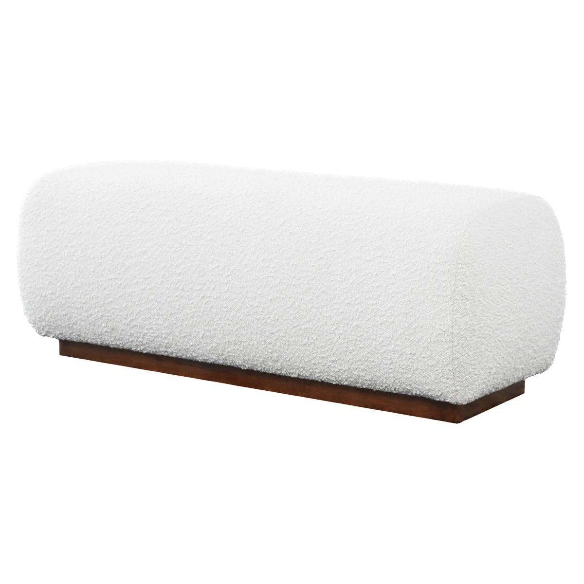Kelvin Ivory Boucle Bench — ashcroftfurniture.com