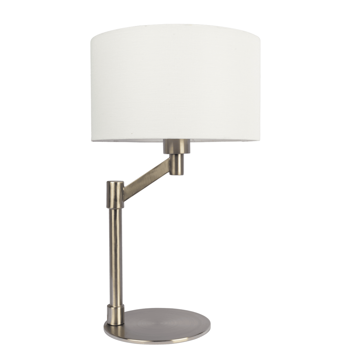 Horizon Brushed Nickel Table Lamp with On/Off Switch Curved Metal Base ...