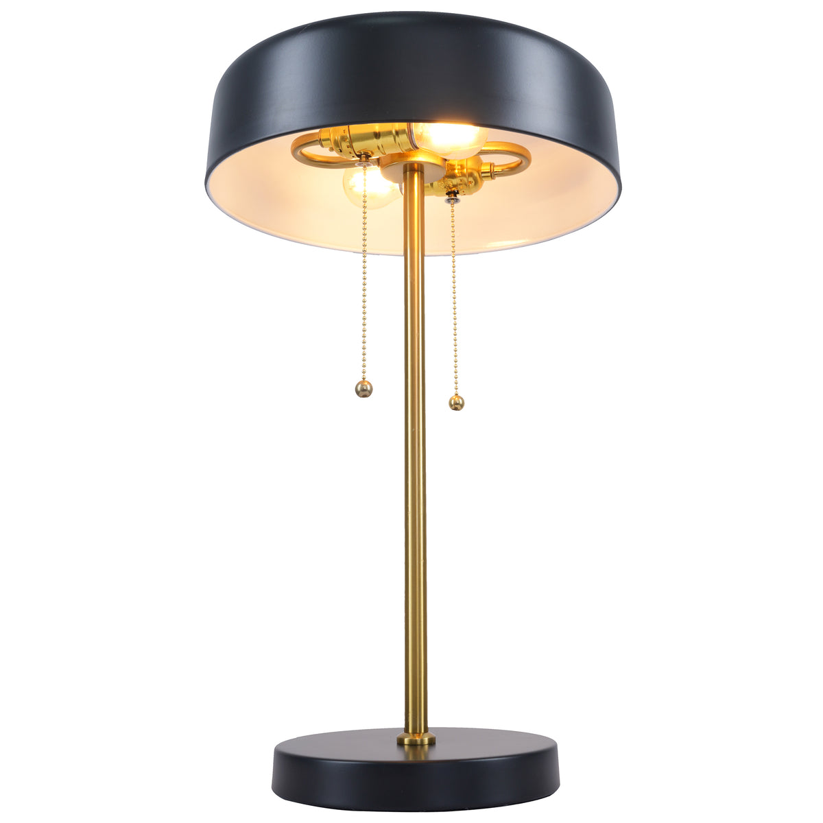 Obni Table Lamp with Black outer and White inner — ashcroftfurniture.com
